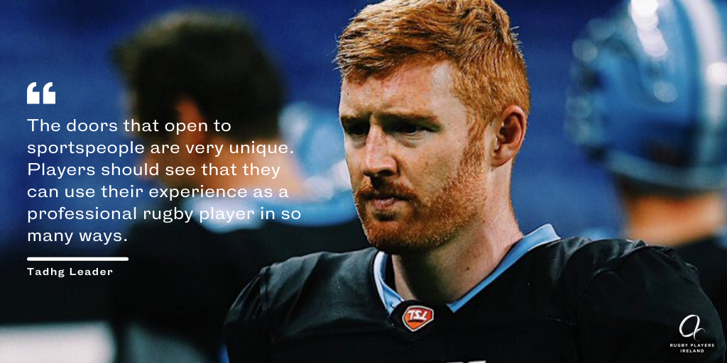 The Journey Continues for Tadhg Leader - Rugby Players Ireland